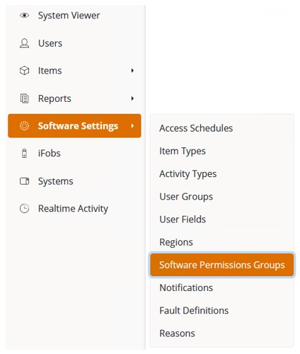 Assign Software Permissions To Perform a Full Upload